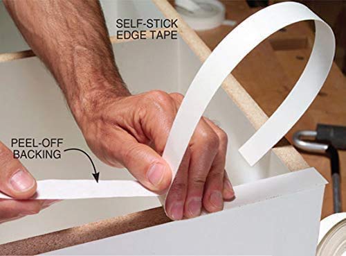 EDGE SUPPLY EASYEDGE Black PVC 3/4 inch X 100 ft roll of Black Edge Banding – Peel and Stick Ultra Bond Easy Application – Flexible, Durable Black Edging for Furniture Restoration
