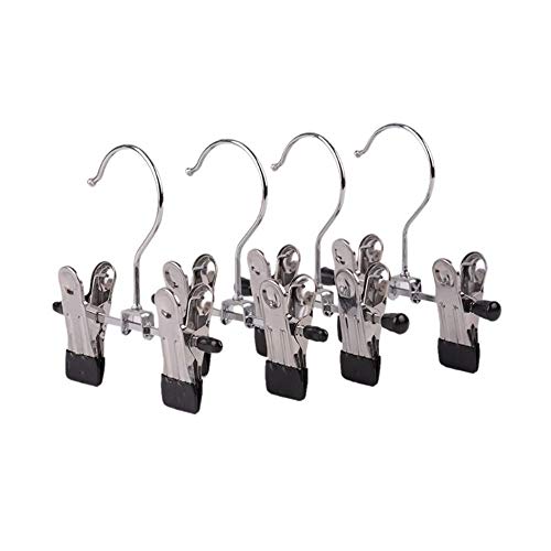 Yuyeran 10 Pcs/Set Space Saving Boots Hangers Double Adjustable Clips for Boots Socks Bags Hanging Organizer