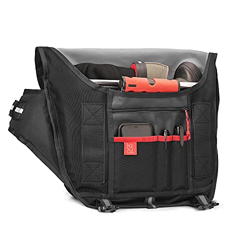 Chrome Industries Mini Metro Messenger Bag, Crossbody Backpack for Women and Men, 13-inch Laptop Satchel, Water Resistant, 20.5 L, Night