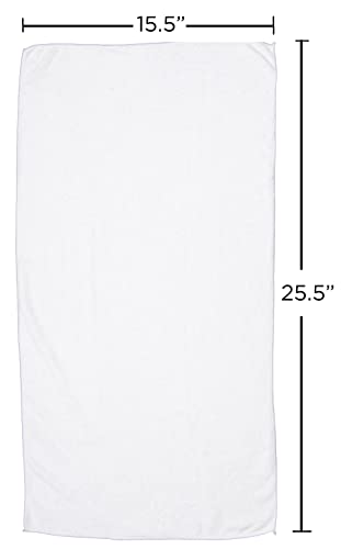 Fromm Softees Air Microfiber Salon Hair Towels - 6 Pack - Fast Drying Towel for Hair, Hands, Face – Use at Home, Salon, Spa, Barber – 15.5" x 25.5" - Extra Durable and Absorbent - White, 45248
