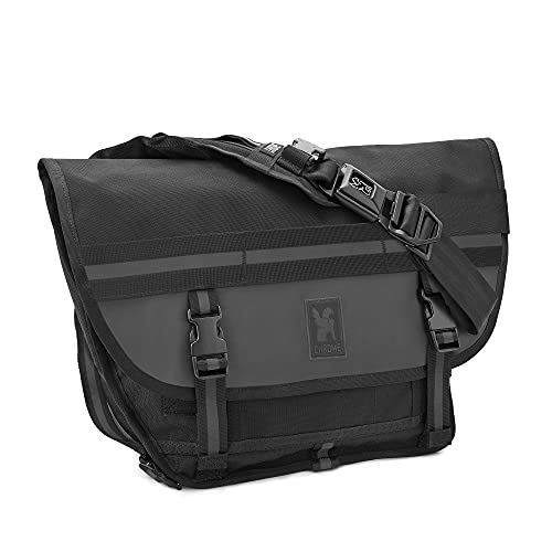 Chrome Industries Mini Metro Messenger Bag, Crossbody Backpack for Women and Men, 13-inch Laptop Satchel, Water Resistant, 20.5 L, Night