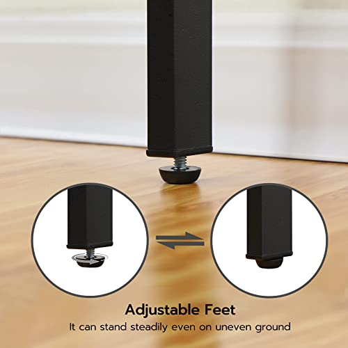 HOOBRO Over The Toilet Storage, 3-Tier Industrial Over Toilet Bathroom Organizer, Bathroom Shelves Over Toilet with Adjustable Feet, Easy to Assembly, Rustic Brown BF41TS01