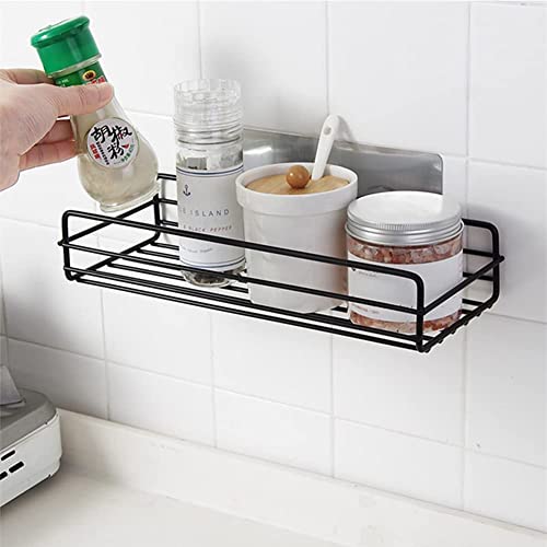 GIVIMO Shower Caddy with Powerful Adhesive No Drilling Shower Shelves Wall Mounted Shower Organizer Black Bathroom Shower Rack Perfect Shower Caddy Shelf for Your Daily Use