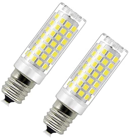 Microwave Oven Appliance 8W E17 LED Bulb (75W Halogen Bulb Equivalent) Dimmable Ceramic Body Appliance Bulb Microwave Oven Light Bulb (2-Pack, Daylight White 6000K)