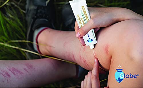 Globe Pain, Itch & Scar First Aid Antibiotic Ointment, (1 oz) Triple Antibiotic Anti-Itch, Scar Minimizer, for Minor Cuts, Scrapes, and Burns.