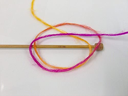Picasso Rainbow II - Blue, Purple, Green, Yellow, Orange, Fuchsia Fuzzy with Subtle Sheen Yarn, Polyester, Acrylic Blend 50 gram 125 Yards