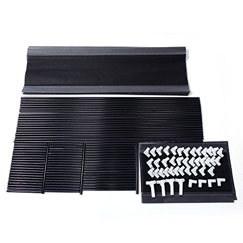 WEI WEI GLOBAL 10 Tiers Shoe Rack, 50 Pairs Non-Woven Fabric Shoe Storage Organizer, Shoe Tower Organizer Cabinet, Space Saving Shelf Closet (Black)