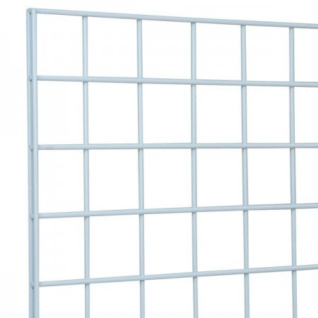 Only Garment Racks #1899W Grid Panels - Perfect Metal Grid for Any Retail Display, 2' Width x 4' Height, 3 Grids Per Carton (White) (Pack of 3)