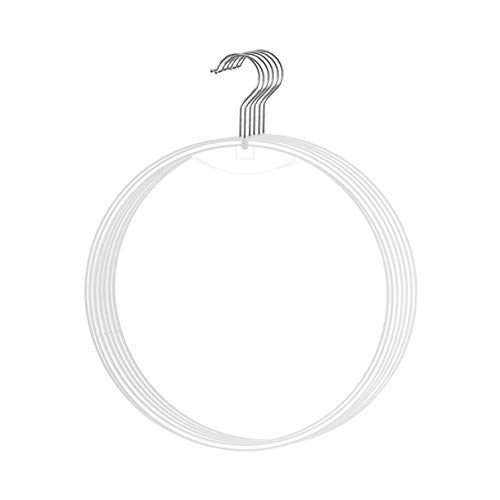 WellieSTR 30PCS Thong Underwear Display Ring Hanger 12", Plastic Round Circle Loop Hook Bikini Swimwear Lingerie Brief Display Hoop Rack Holder