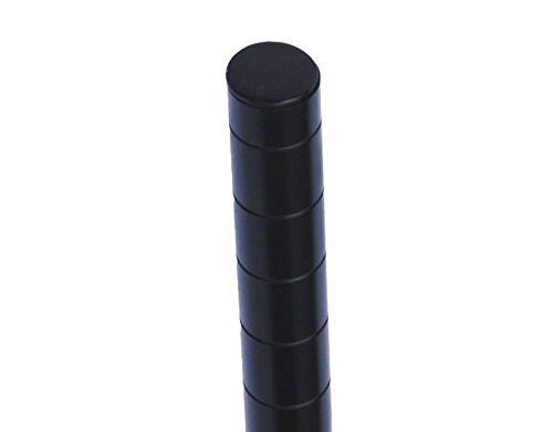 Omega 24" Deep x 30" Wide x 80" High 3 Tier Black Mobile Garment Rack