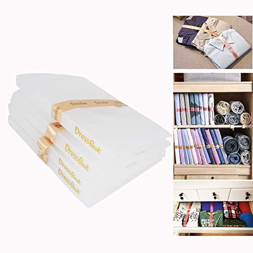 Tuersan Closet Organizers Clothes Folding Board for T-Shirts Jeans Shirts Sweaters Jumpers Closets Drawers Organizers DressBook 10Pcs (L Size)
