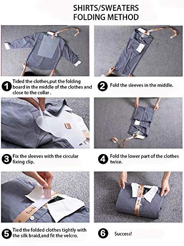 Tuersan Closet Organizers Clothes Folding Board for T-Shirts Jeans Shirts Sweaters Jumpers Closets Drawers Organizers DressBook 10Pcs (L Size)