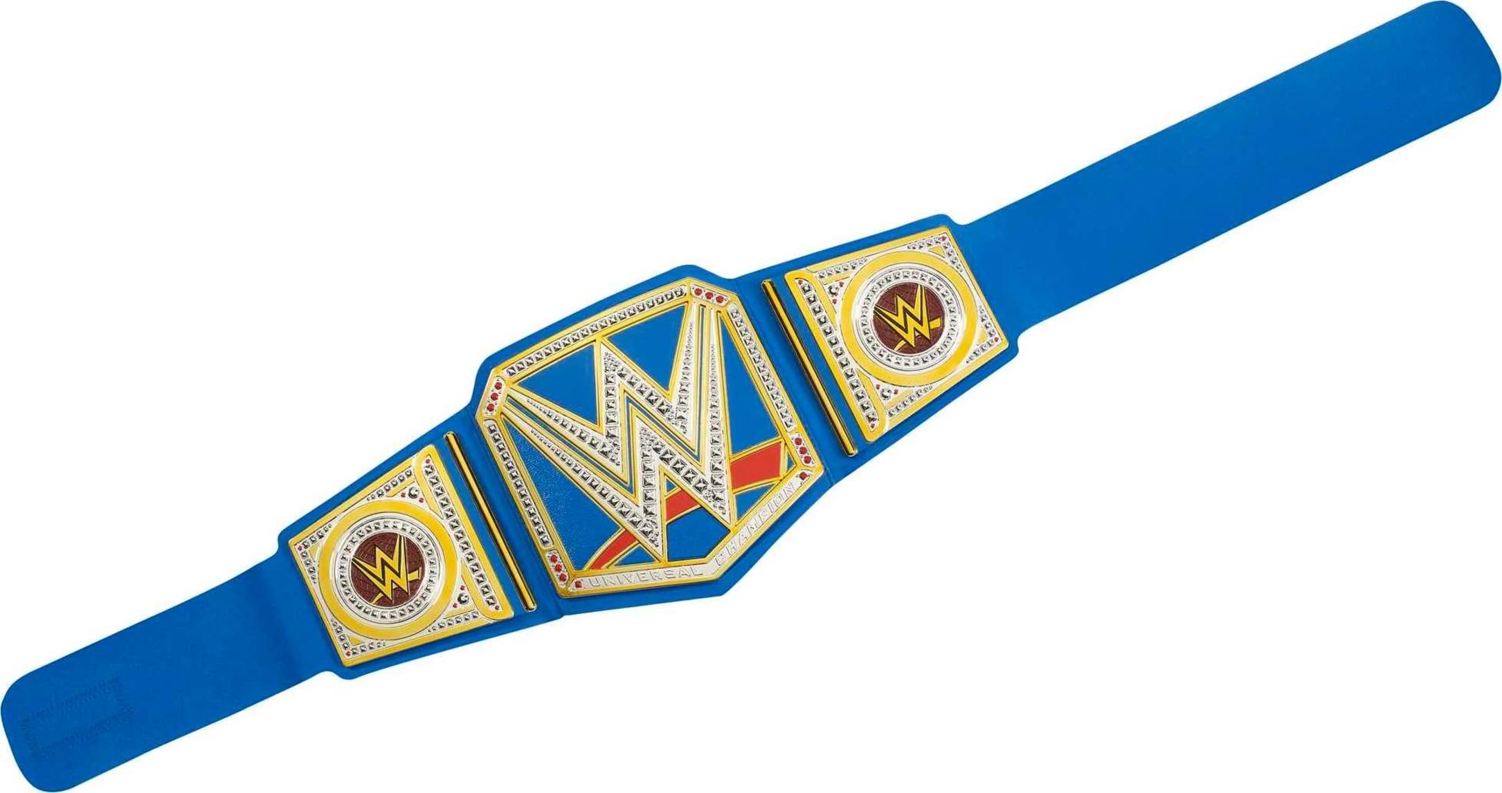 Mattel WWE Universal Championship Title, Role-Play & Costume Title Belt with Metallic Sideplates & Adjustable Strap for Kids