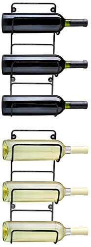Sorbus Towel-Rack Holder - Wall Mounted Organizer for Linens Set of 2 (Black)
