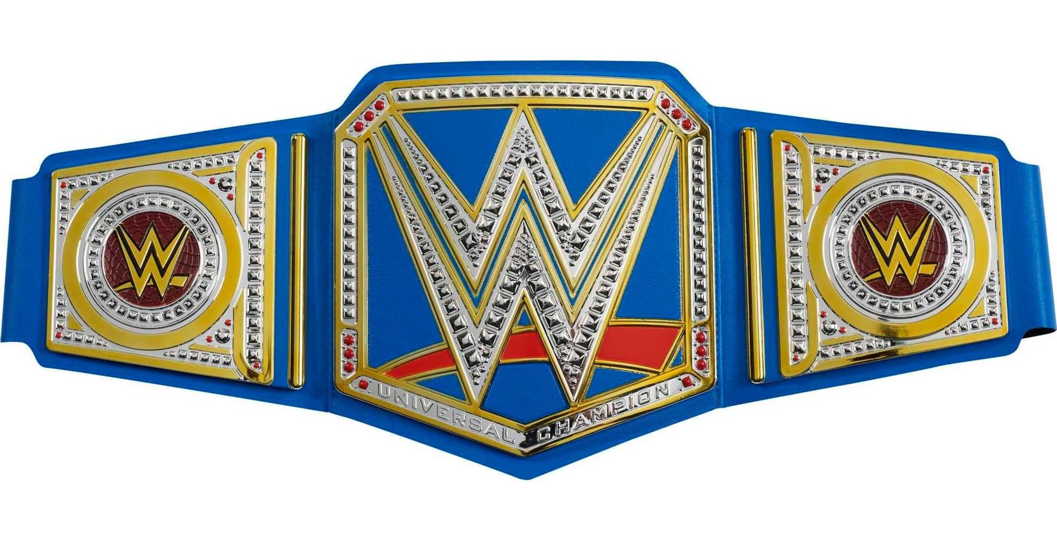 Mattel WWE Universal Championship Title, Role-Play & Costume Title Belt with Metallic Sideplates & Adjustable Strap for Kids