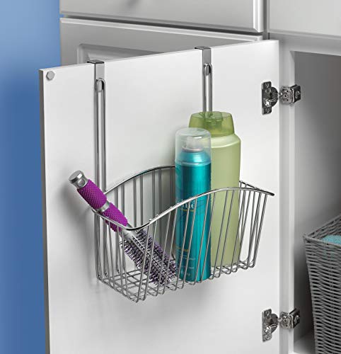 Spectrum Diversified Over-The-Cabinet Contempo Basket, Large, Chrome