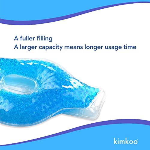 Kimkoo Gel Eye Mask Cold Pads&Cool Compress for Puffy Eyes and Dry Eye,Cooling Eye Ice Masks Gel Bead*1