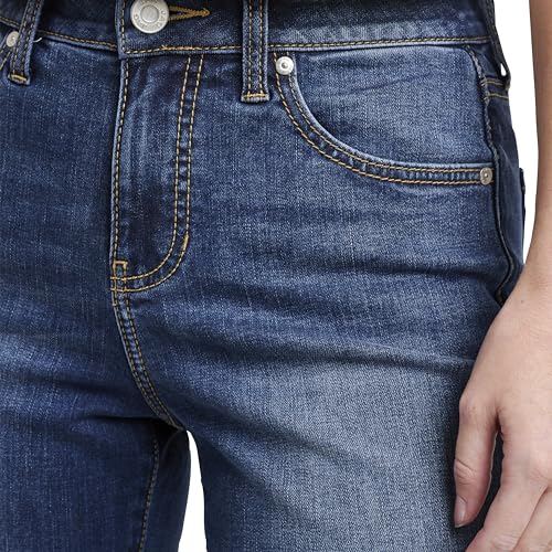 JAG Jeans Women's Carter Mid Rise Girlfriend Jeans, New Thorne Blue EDK318, 12