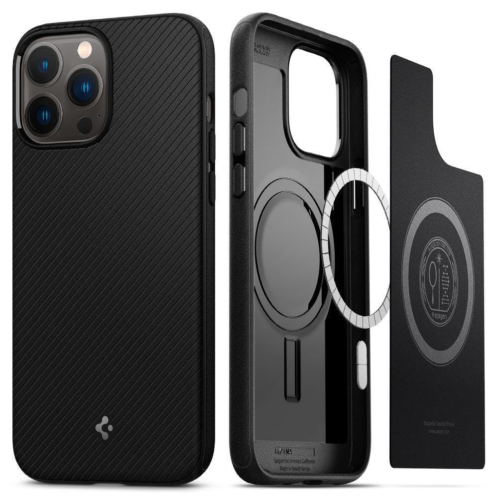 Spigen Core Armor Mag (MagFit) Compatible with MagSafe Designed for iPhone 13 Pro Max Case (2020) - Matte Black