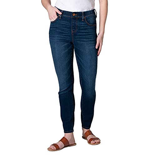 JAG Jeans Women's Valentina High Rise Skinny Pull-on Jeans, West Side Blue EPK417, 6