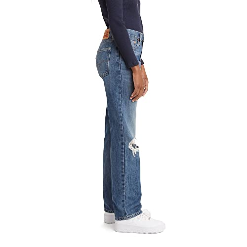 Levi's Women's Low Pro Jeans, Breathe Out - Medium Indigo, 25