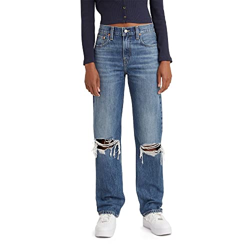 Levi's Women's Low Pro Jeans, Breathe Out - Medium Indigo, 25