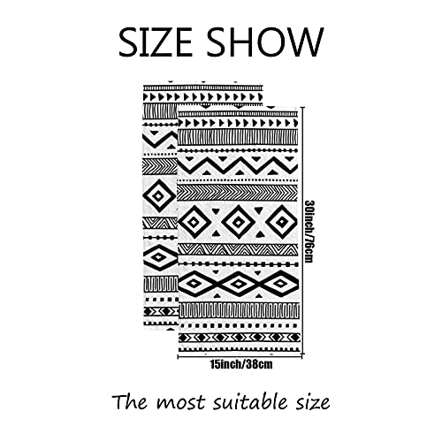 Vantaso Bath Hand Towels Set of 2 Ethnic Boho Style,Soft Absorbent Washcloths Towel for Bathroom Kitchen Hotel Gym Spa