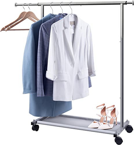 MISSLO Short Clothing Rack + 2 Shelves Clothing Racks