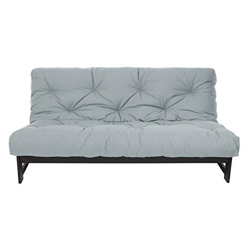 Trupedic x Mozaic - 8 inch Full Size Standard Futon Mattress (Frame Not Included) | Basic Silver | Great for Kid's Rooms or Guest Areas - Many Color Options