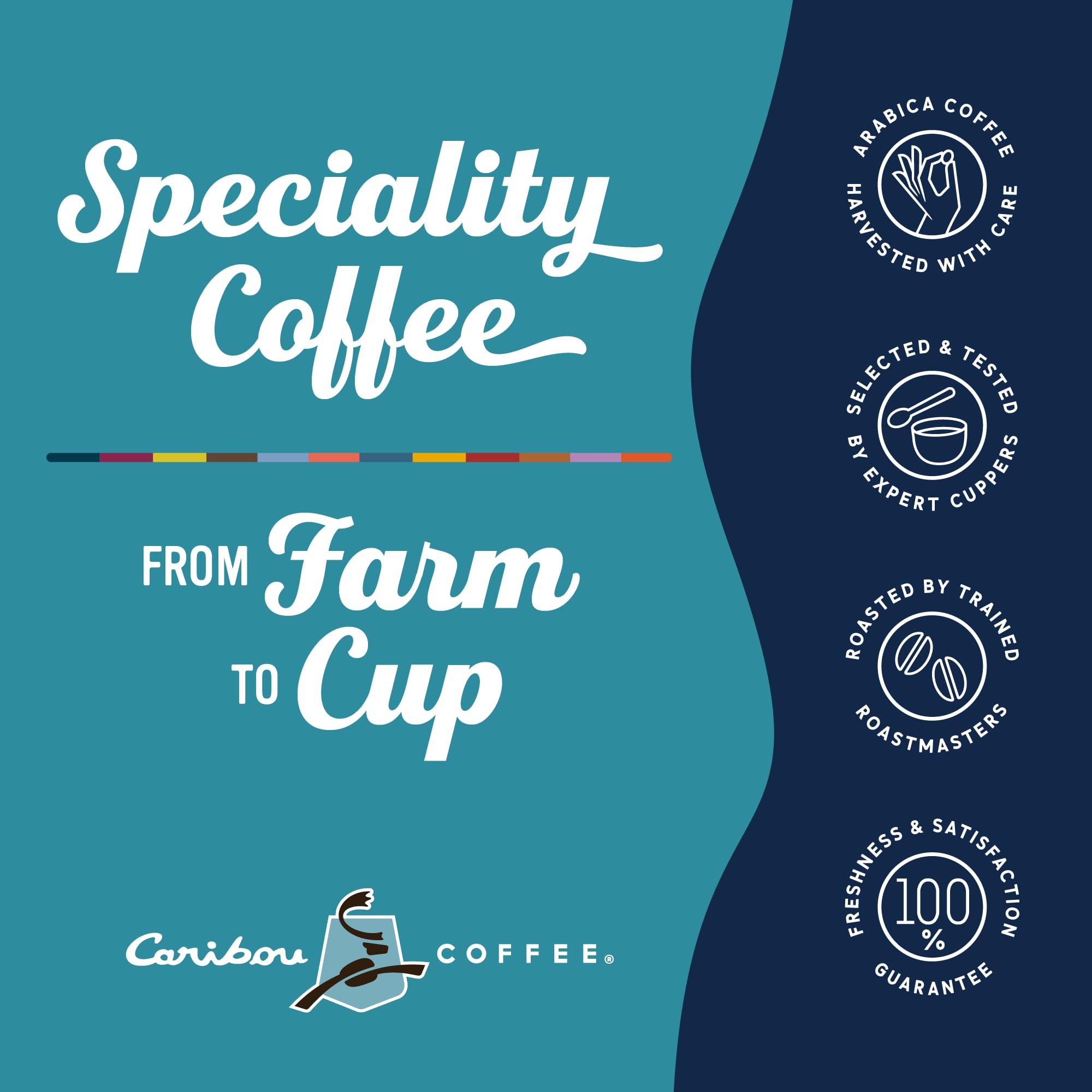 Caribou Coffee, Flavored Ground Coffee - Vanilla Hazelnut Dreamstate 66 Ounces (6 Bags of 11 Ounces)