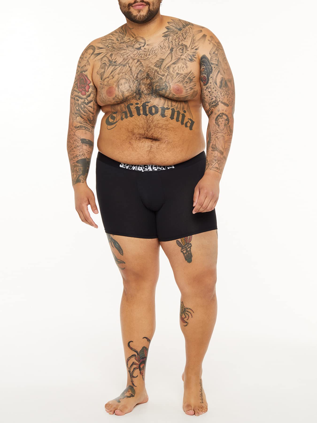 Savage X Fenty, Men's, Savage X Showgirl Boxer Briefs, Caviar, M