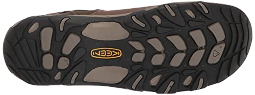 KEEN Women's Steens Vent Low Height Breathable Hiking Shoes, Shitake/Crown Blue, 8