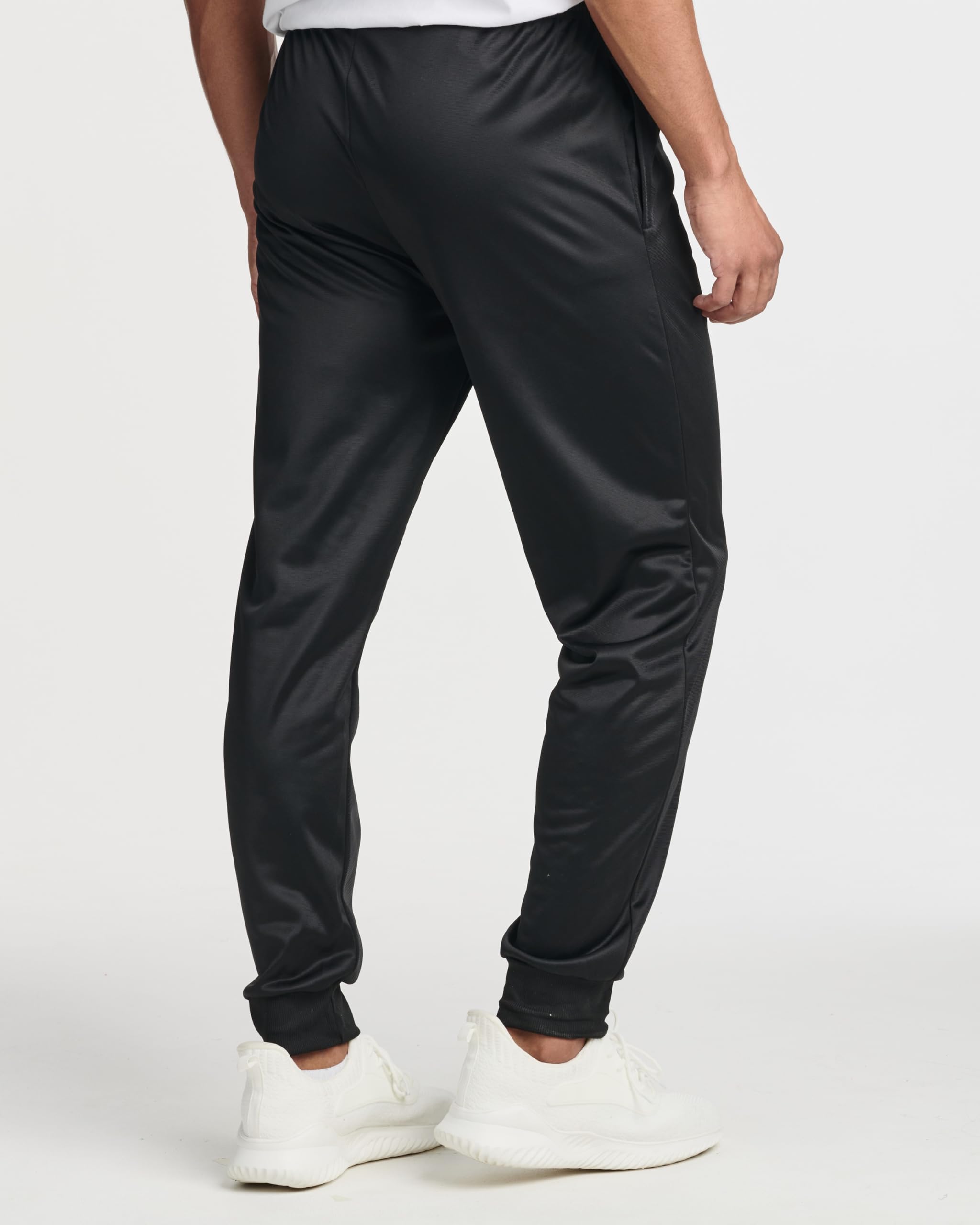 3 Pack: Mens Sweatpants Joggers Sweat Track Pants Warm Soft Active Athletic Workout Gym Apparel Training Fleece Lined Tapered Tricot Sports Running Casual Pockets Cuffed Jogging - Set 7, XL