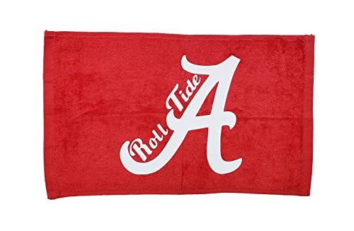 Alabama 100% Cotton 11"x18" Red Rally Towel White HTV Vinyl Hand Towel