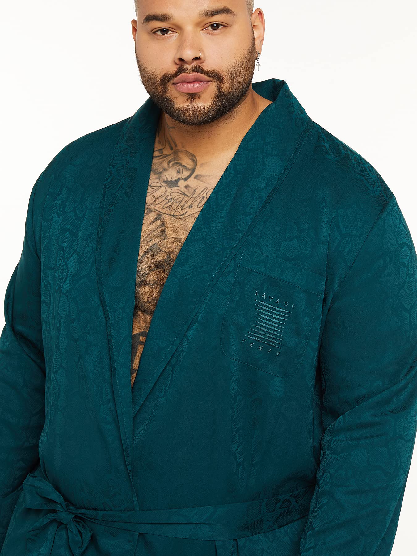 Savage X Fenty, Men's, Savage X Smoking Jacket, Hunter Green, M