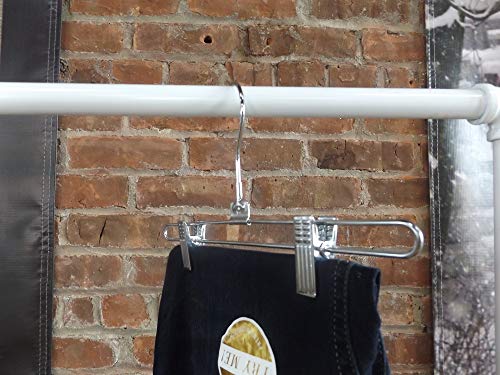 NAHANCO SKT12 12β Commercial Metal Skirt Pant Hanger, Chrome (Pack of 100)