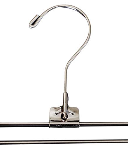 NAHANCO SKT12 12β Commercial Metal Skirt Pant Hanger, Chrome (Pack of 100)