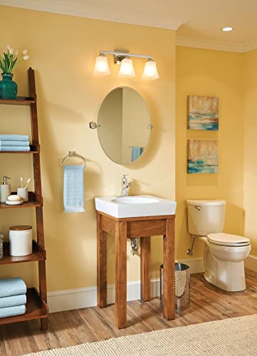 Moen Conway Chrome One-Handle Single Hole or Centerset Bathroom Faucet with Drain Assembly, WS84923