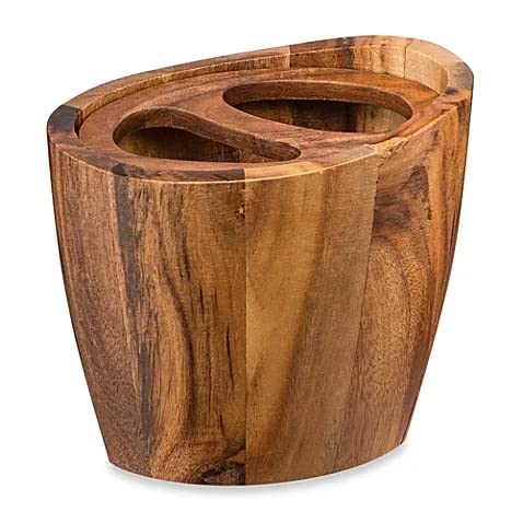 6pcs Natural Bamboo Bathroom Accessories Wooden Bathroom Accessories Set (6)