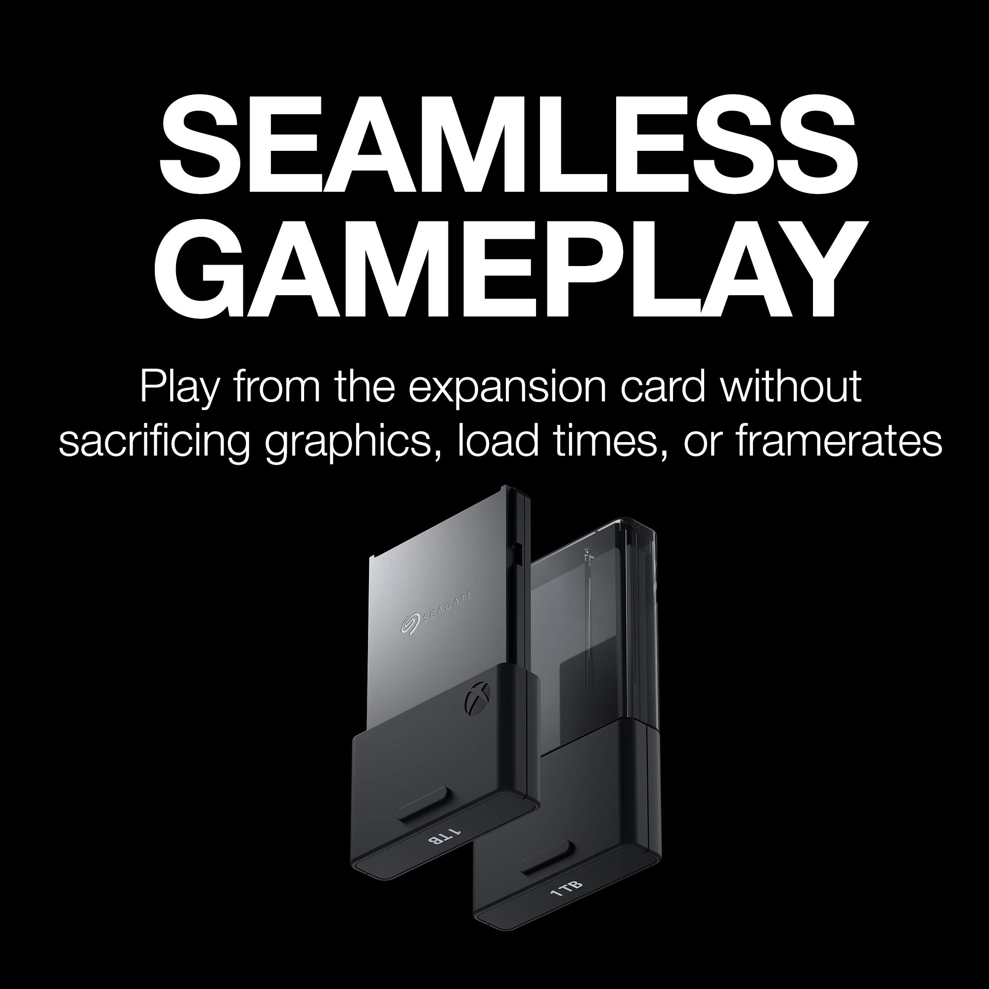 Seagate Storage Expansion Card 2TB Solid State Drive - NVMe SSD for Xbox Series X|S, Quick Resume, Plug & Play, Licensed (STJR2000400) Black