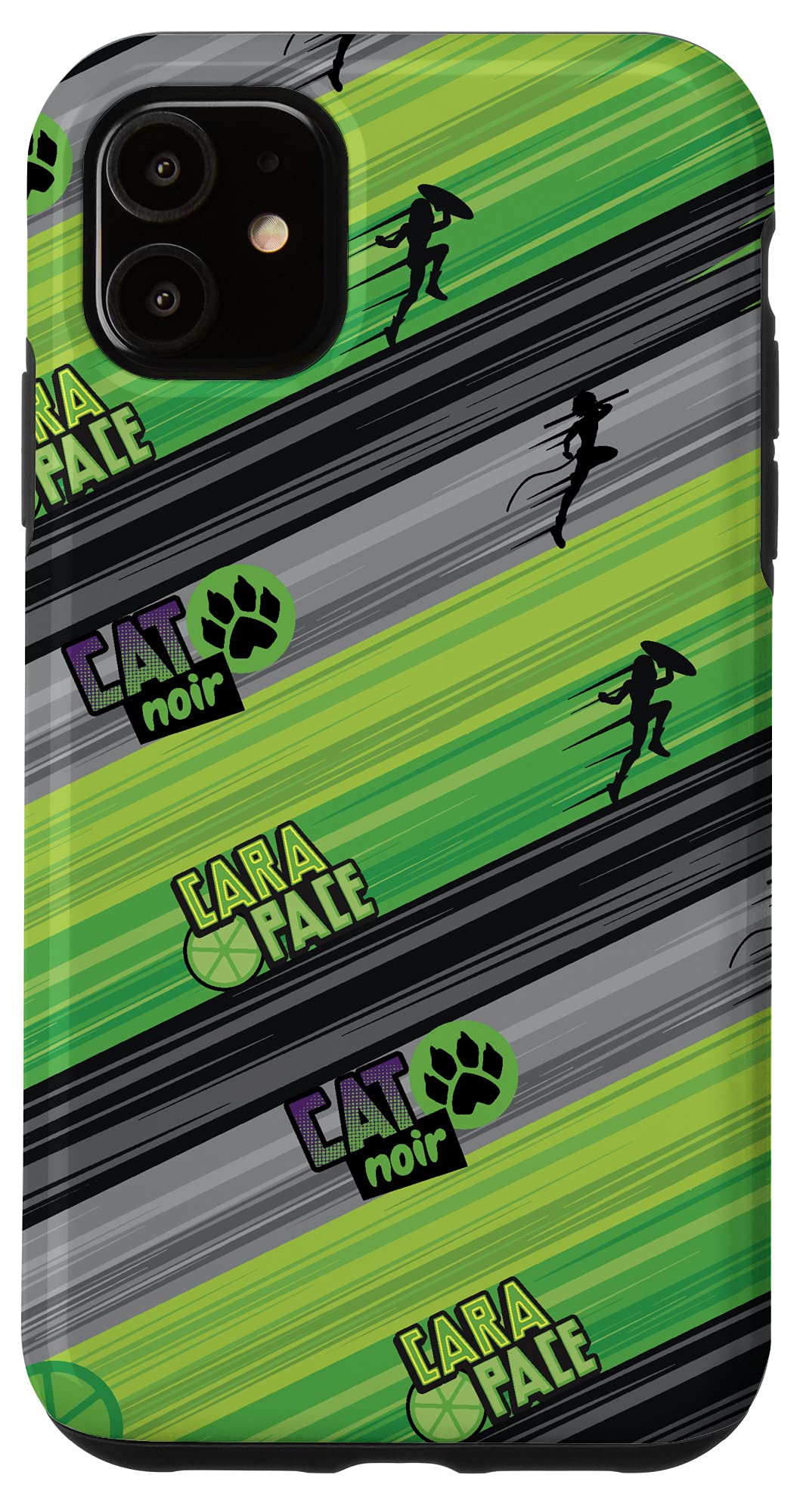 iPhone 11 Miraculous Collection Cat Noir and Carapace Speed Case