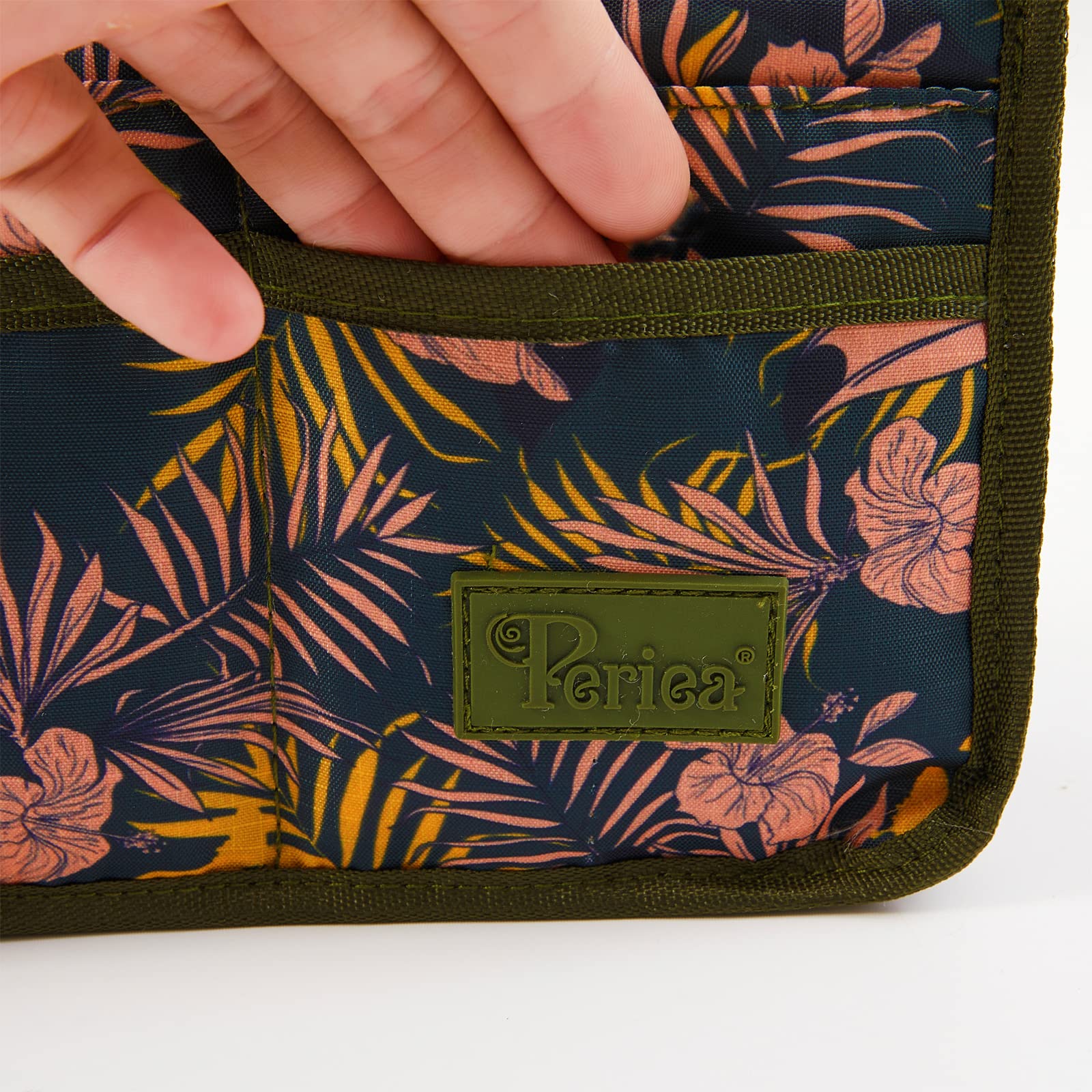 Periea Signature Purse Organizer Insert with Handles & 13 Pockets - 3 Sizes (Toucan, Small)