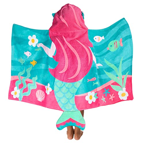 Stephen Joseph girls HOODED TOWEL, Mermaid, 46 X24 US