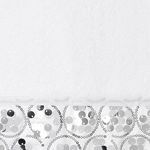 Popular Bath Sinatra Modern Bathroom Towel Set 3 Piece Hand and Wash Towel Luxury Contemporary Decor Bling Bath Towel Sets Soft, Plush and Highly Absorbent, White