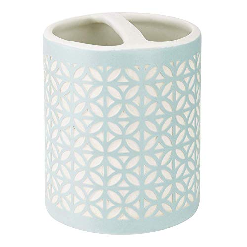 Allure Home Creation Felix 4-Piece Ceramic Bathroom Accessory Set Aqua