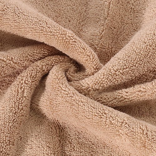 sense gnosis Hand Towel Set of 3 Premium 100% Cotton Ultra Soft Highly Absorbent Decorative Hand Towels for Bathroom Home Hotel Spa 13 X 29 Inch (White, Khaki, Grey)