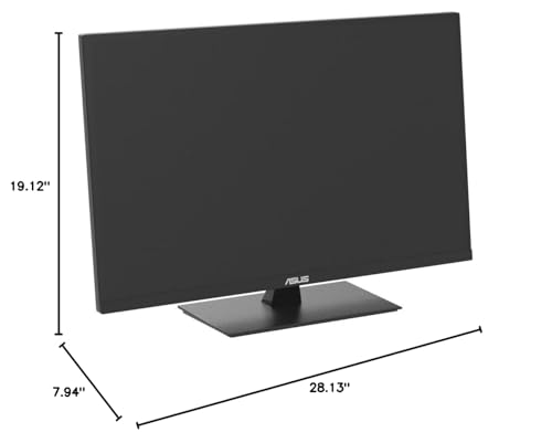 ASUS 31.5” 4K HDR Monitor (VP32UQ) - UHD (3840 x 2160), IPS, 100% sRGB, HDR10, Speakers, Adaptive-Sync/FreeSync, Low Blue Light, Eye Care, VESA Mountable, Frameless, DisplayPort, HDMI, Tilt