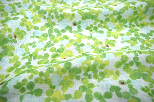 MIKURA Double Gauze Tenugui, Japanese Towel, Clover (Green)