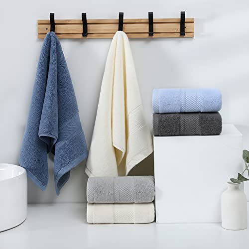 ZY ZEEYII Cotton Towel【6 Mixed Color Large Packaging】