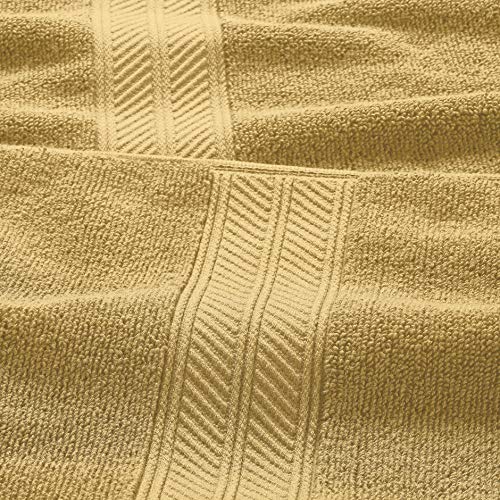 Modern Threads Trefoil Filigree 6-Piece Reversible Yarn Dyed Jacquard Towel Set - Bath Towels, Hand Towels, & Washcloths - Super Absorbent & Quick Dry - 100% Combed Cotton